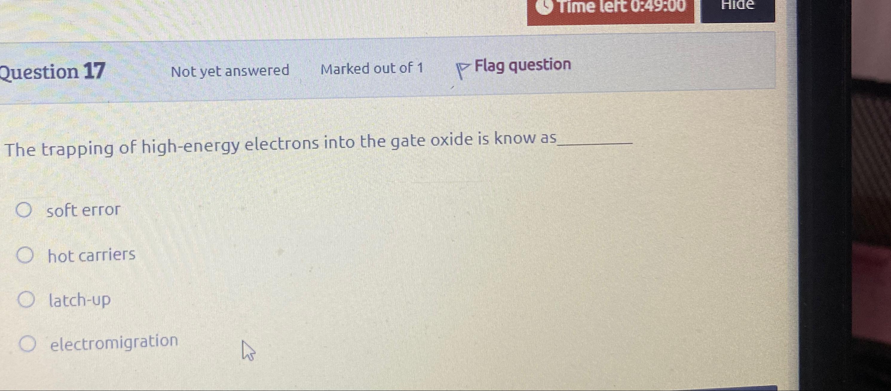 Solved Question 17Not yet answeredMarked out of 1Flag | Chegg.com Solved Question 17Not yet answeredMarked out of 1Flag | Chegg.com