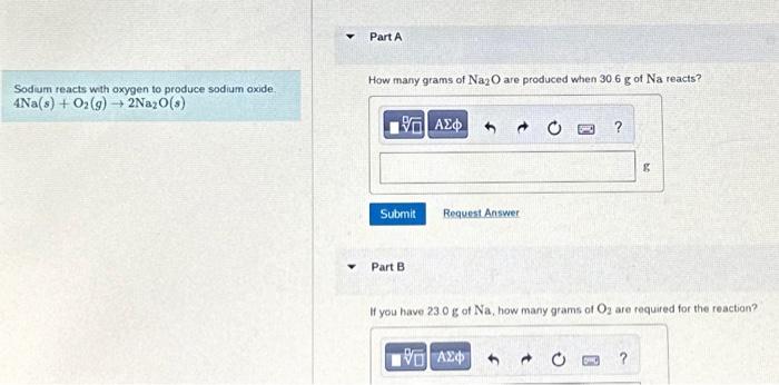 Sodium reacts with oxygen to produce sodium oxide. | Chegg.com