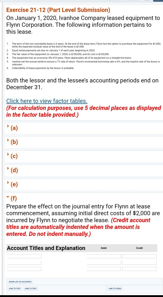 Exercise 21-12 (Part Level Submission) On January 1, | Chegg.com
