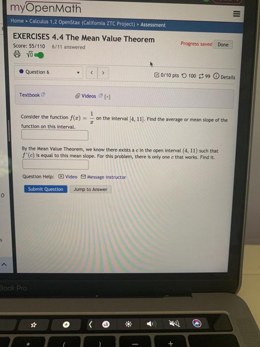Solved myOpenMath III Home > Calculus 1,2 OpenStax | Chegg.com