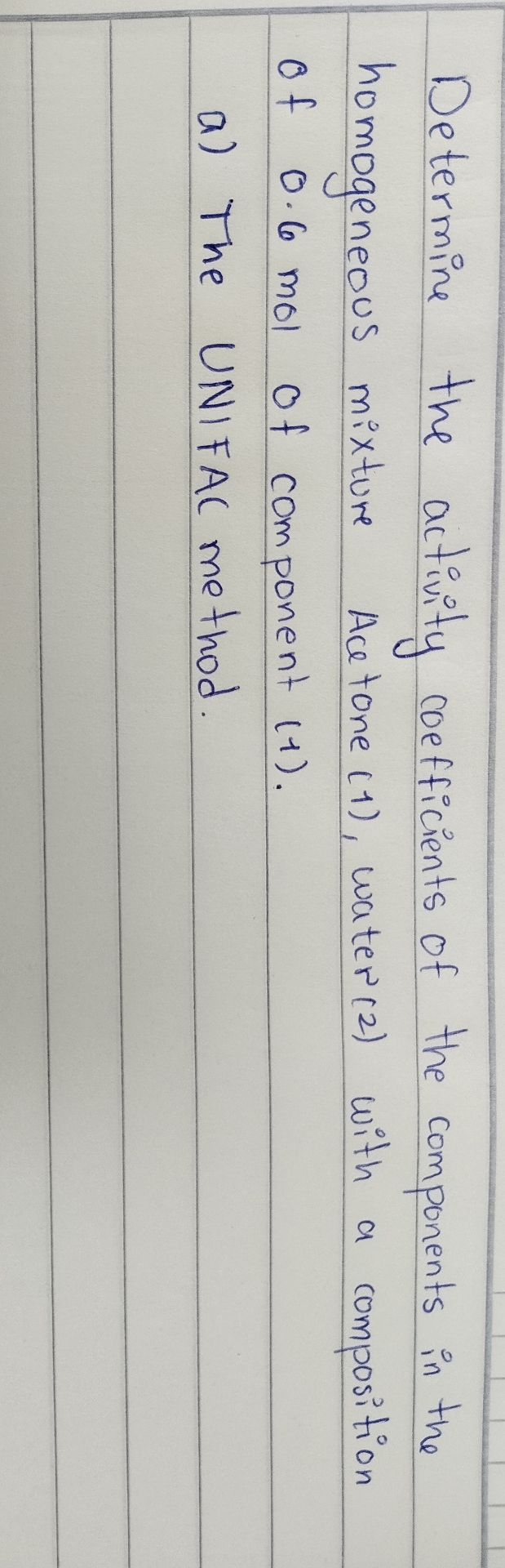 Solved Determine the activity coefficients of the components | Chegg.com