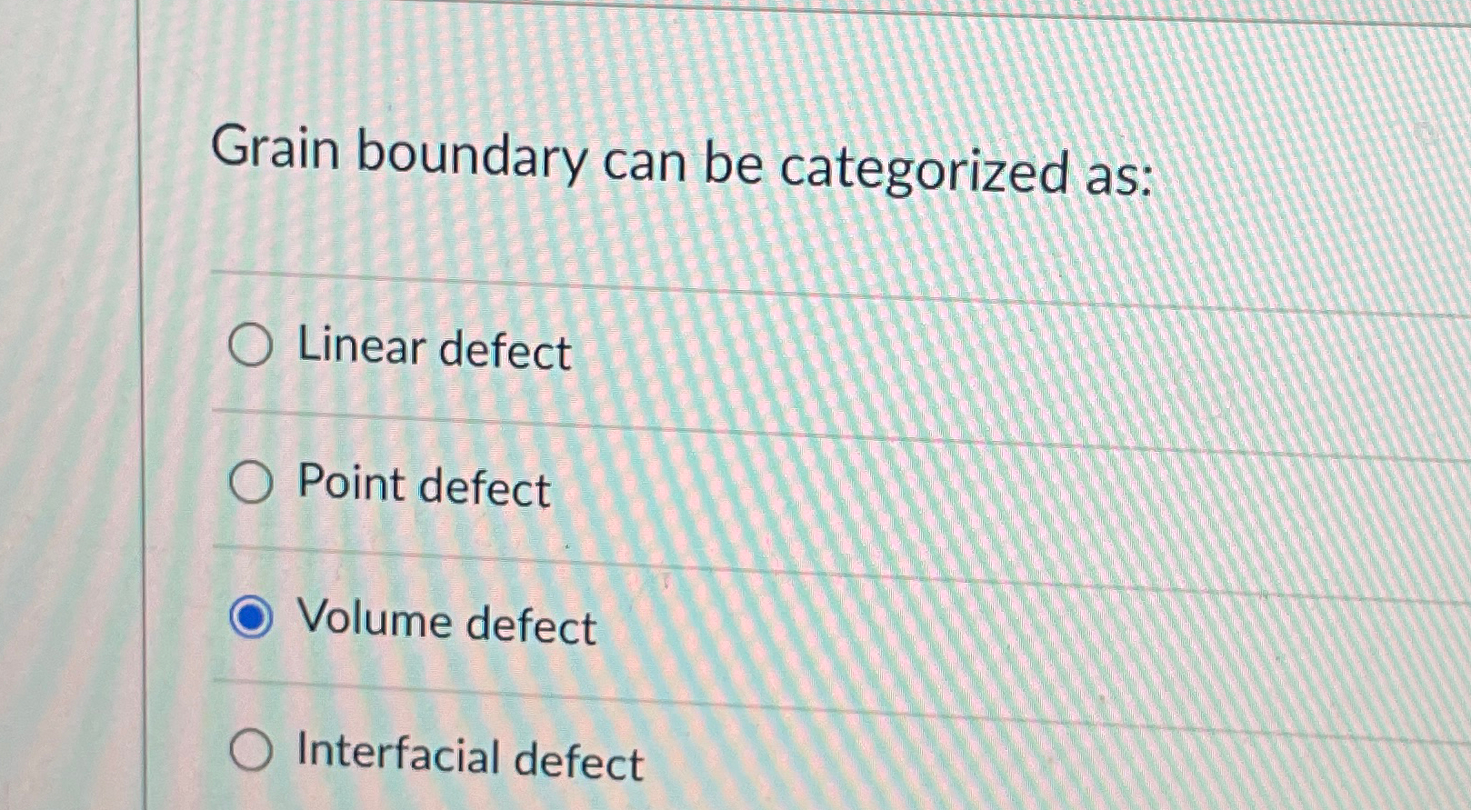 Solved Grain boundary can be categorized as:Linear | Chegg.com Solved Grain boundary can be categorized as:Linear | Chegg.com
