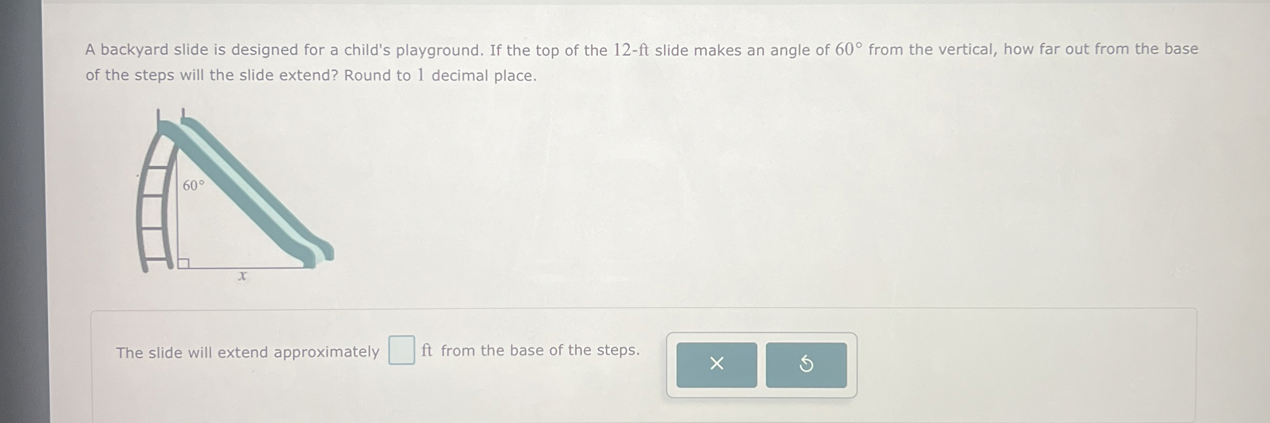 Solved A backyard slide is designed for a child's | Chegg.com