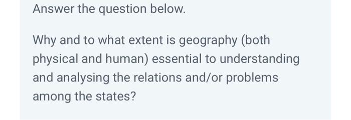 Answer the question below. Why and to what extent is | Chegg.com