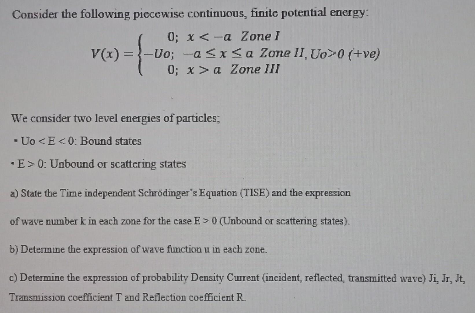 Consider the following piecewise continuous, finite | Chegg.com
