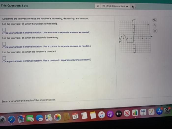 Solved This Question: 3 pts 23 of 50 20 complete Determine | Chegg.com