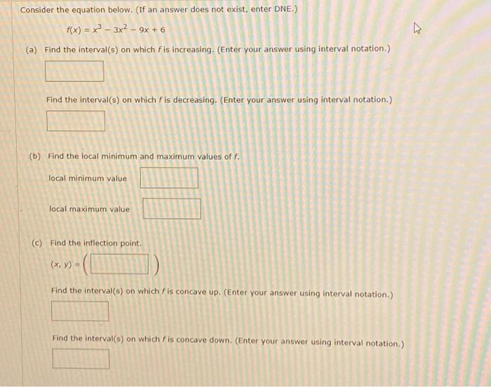 Solved Consider the equation below. (If an answer does not | Chegg.com