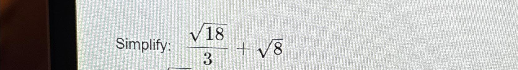 Solved Simplify: 1823+82 | Chegg.com