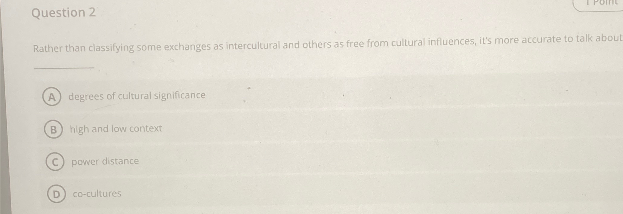 Solved Question 2Rather than classifying some exchanges as | Chegg.com