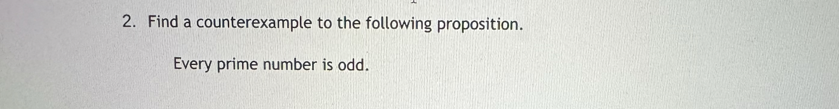 Solved Find a counterexample to the following | Chegg.com