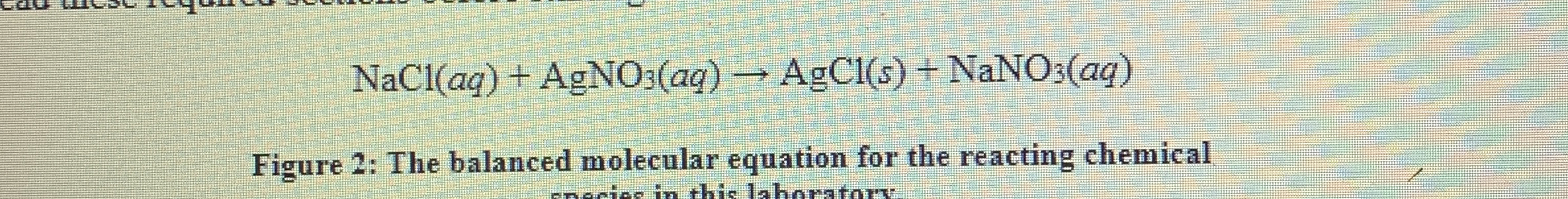 Solved NaCl(aq)+AgNO3(aq)→AgCl(s)+NaNO3(aq)Give me a | Chegg.com