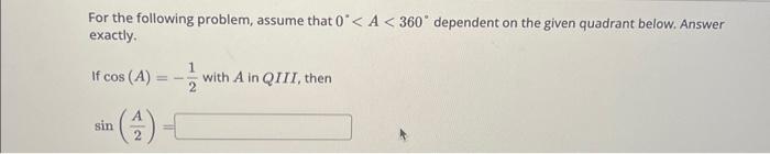 Solved For the following problem, assume that 0∘ | Chegg.com