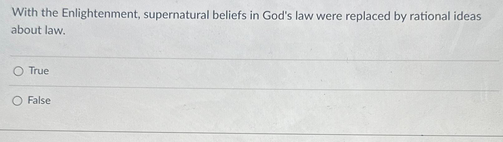 Solved With the Enlightenment, supernatural beliefs in God's | Chegg.com