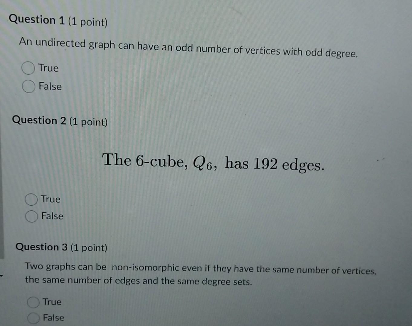 Solved An undirected graph can have an odd number of | Chegg.com