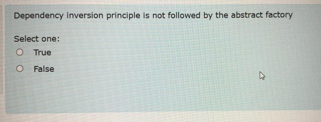 Solved Dependency inversion principle is not followed by the | Chegg.com