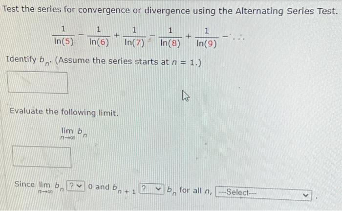 Solved Test the series for convergence or divergence using | Chegg.com