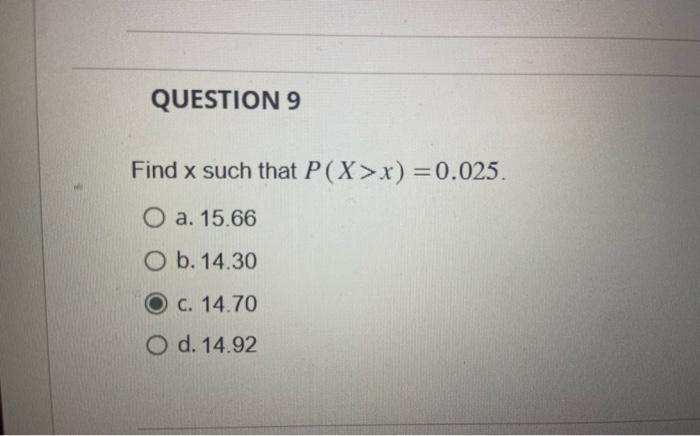 Solved Use the following setup for questions 8-10: Assume X | Chegg.com