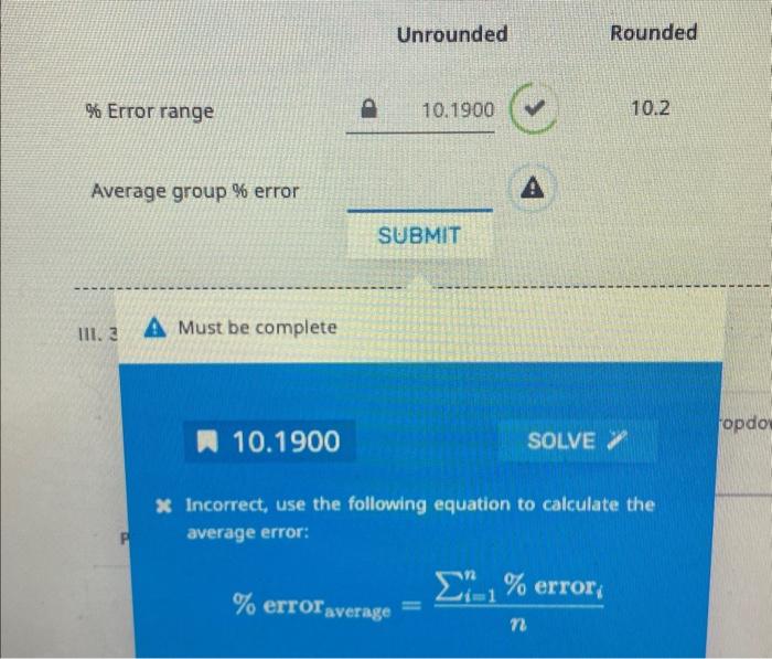 Solved find the average group percentage error when the | Chegg.com