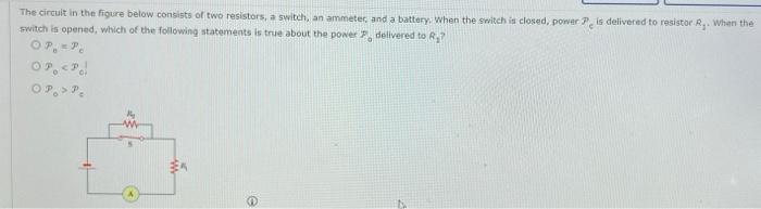 Solved The circuit in the figure below consists of two | Chegg.com