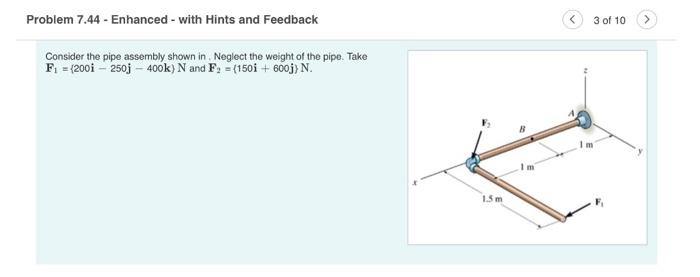 Solved Problem 7.44 - Enhanced - with Hints and Feedback | Chegg.com