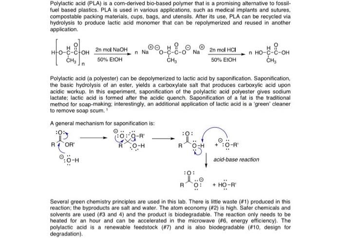 Solved a) What is ‘green’ in this lab? b) Depolymerization | Chegg.com