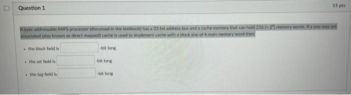Solved A byte addressable MiPS processor (discussed in the | Chegg.com