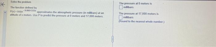 Solved Solve tho problem The pressure at 0 meters is The | Chegg.com