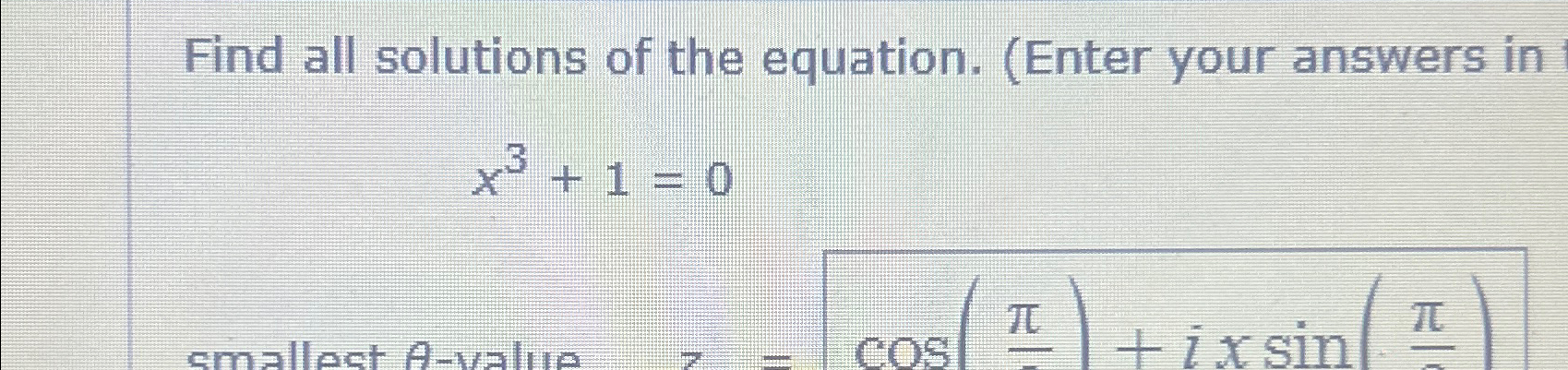 Solved Find all solutions of the equation. (Enter your | Chegg.com