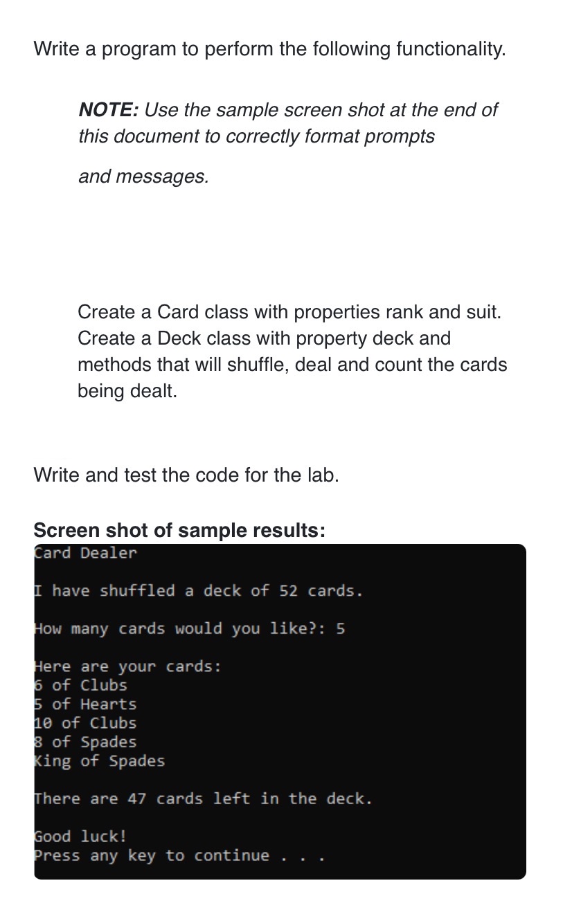 Solved Write a program to perform the following | Chegg.com