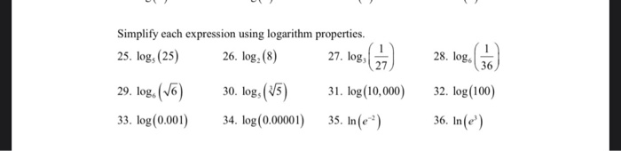 Solved Simplify each expression using logarithm properties. | Chegg.com