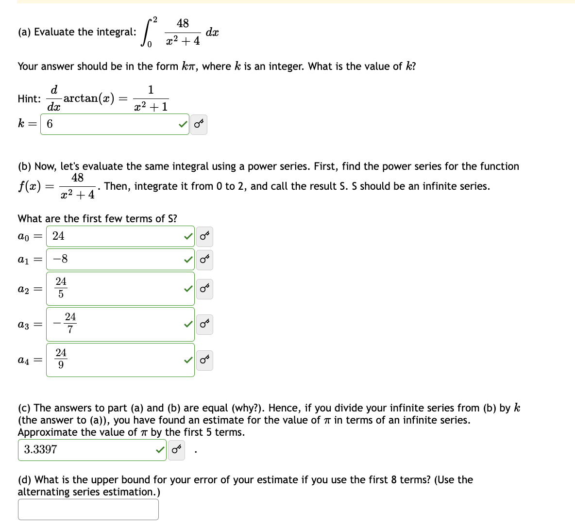 Solved (c) ﻿The answers to part (a) ﻿and (b) ﻿are equal | Chegg.com