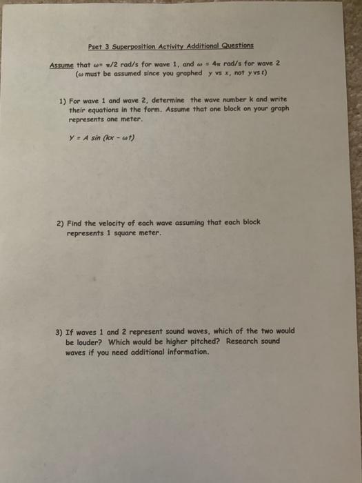 Solved Pset 3 Superposition Activity Additional Questions | Chegg.com