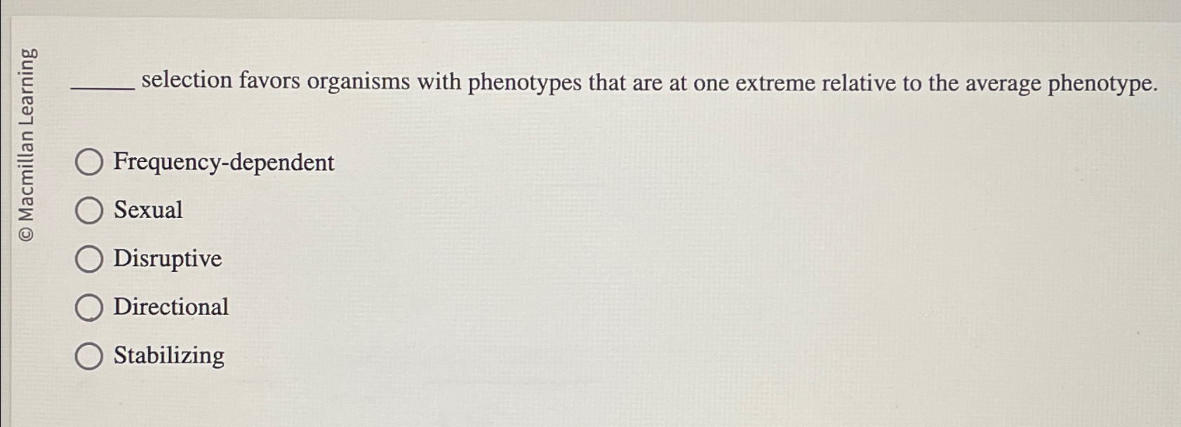 Solved selection favors organisms with phenotypes that are | Chegg.com