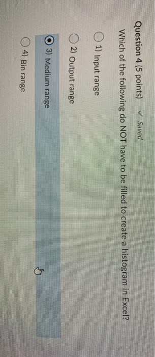 Solved Question 4 5 Points Saved Which Of The Following