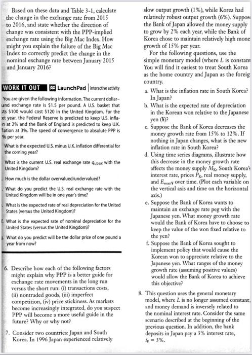 Based on these data and Table 3-1, calculate slow | Chegg.com
