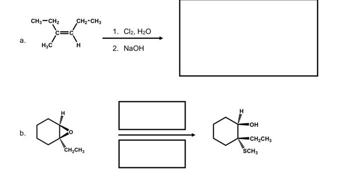 Solved a. 1. Cl2,H2O 2. NaOH b. | Chegg.com