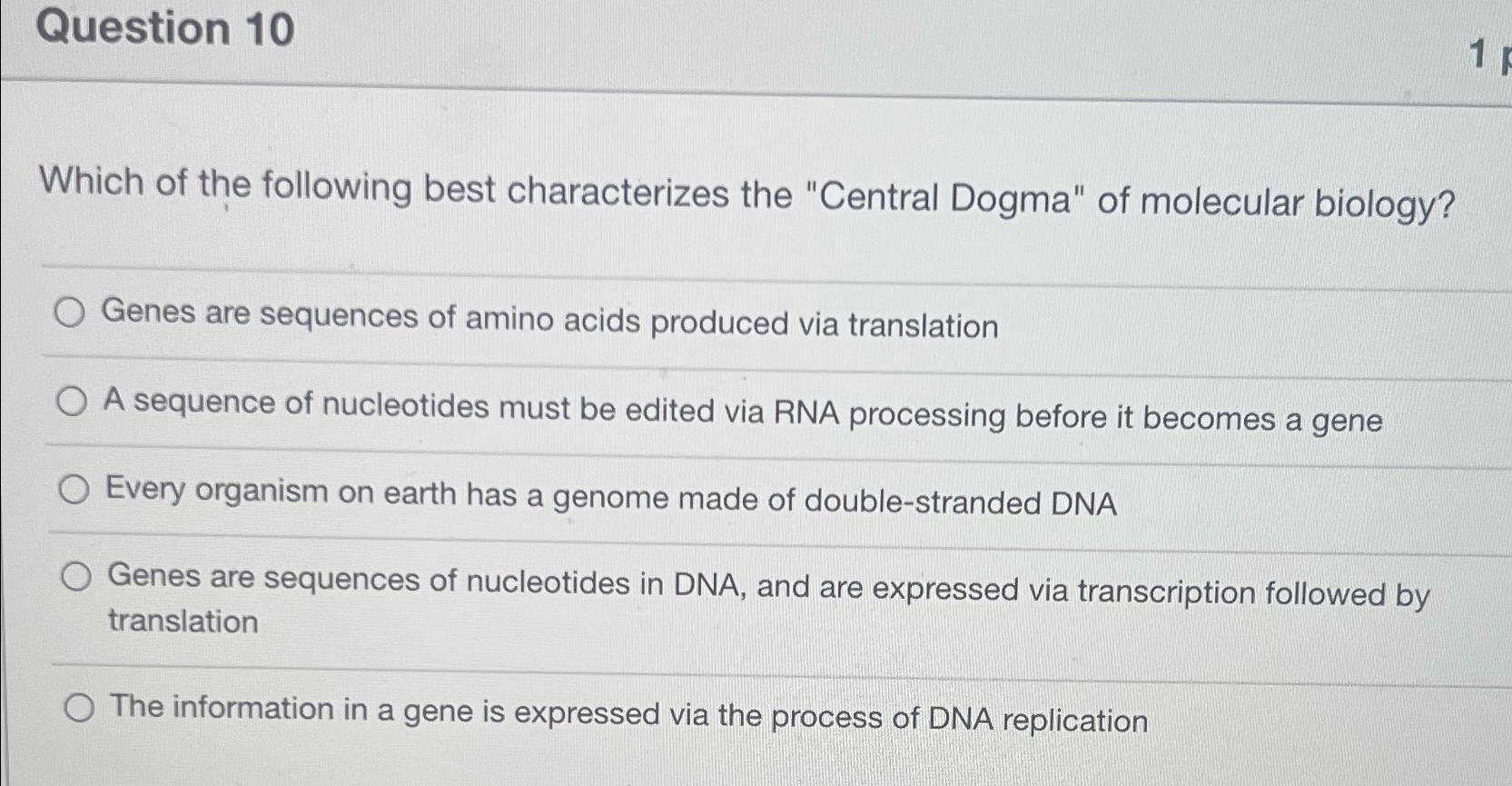 Solved Question 10Which of the following best characterizes | Chegg.com