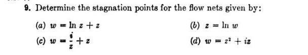Solved 9. Determine the stagnation points for the flow nets | Chegg.com