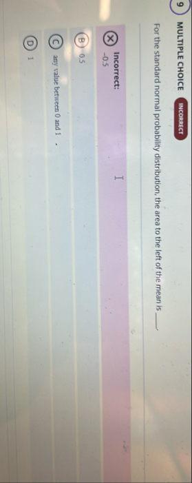 Solved MULTIPLE CHOICEFor the standard normal probability | Chegg.com