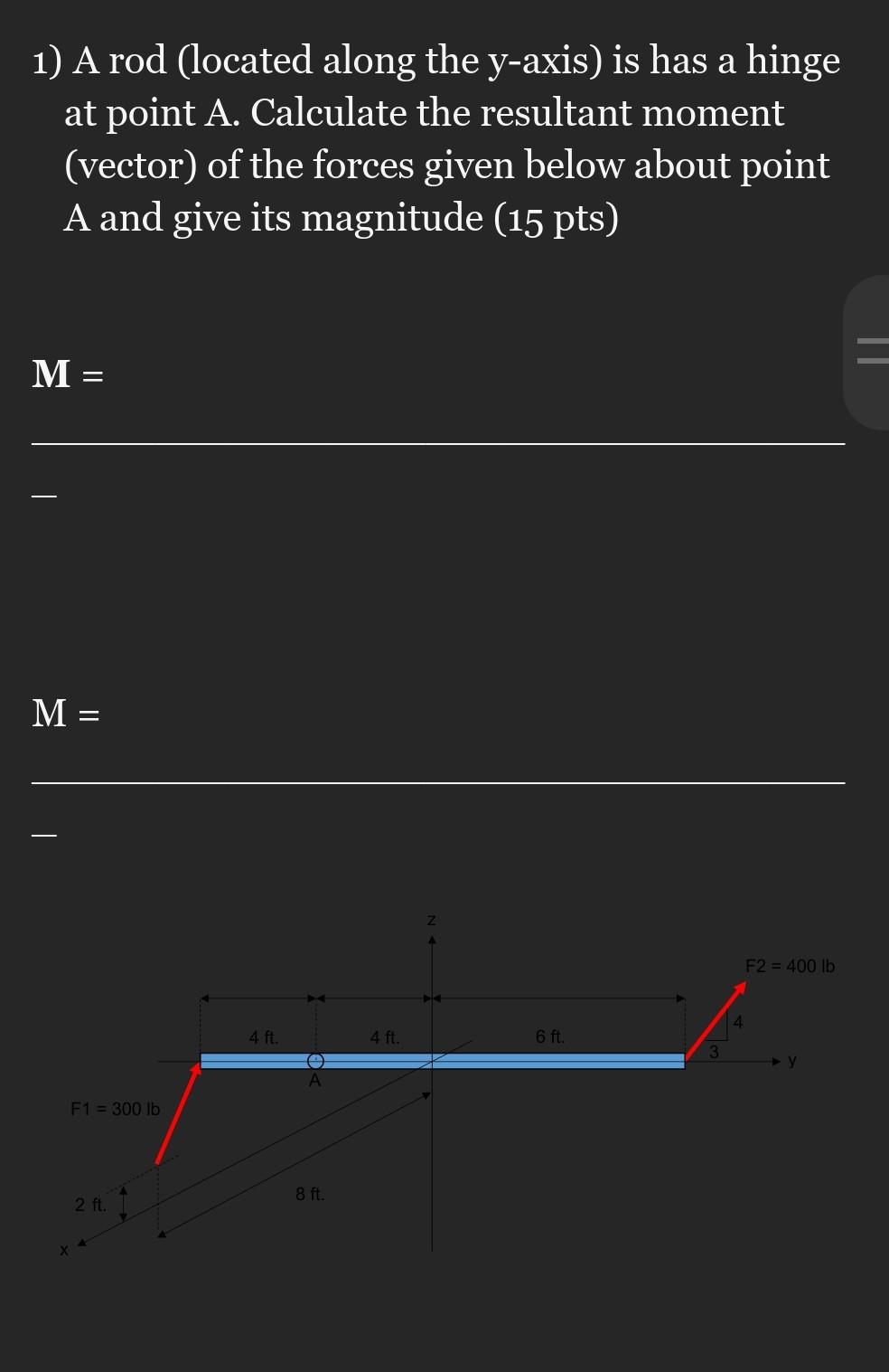 Solved 1) A rod (located along the y-axis) is has a hinge at | Chegg.com Solved 1) A rod (located along the y-axis) is has a hinge at | Chegg.com
