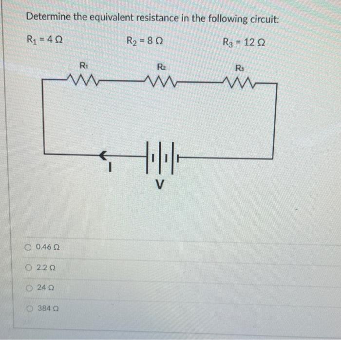 Solved Determine the equivalent resistance in the following | Chegg.com