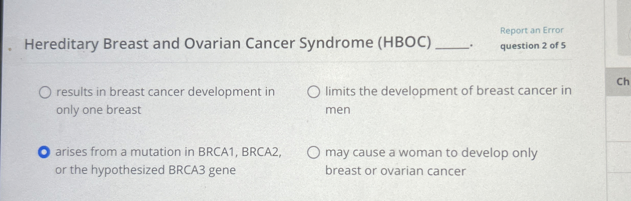 Solved Hereditary Breast and Ovarian Cancer Syndrome | Chegg.com