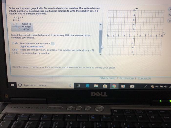 Solved Solve each system graphically. Be sure to check your | Chegg.com