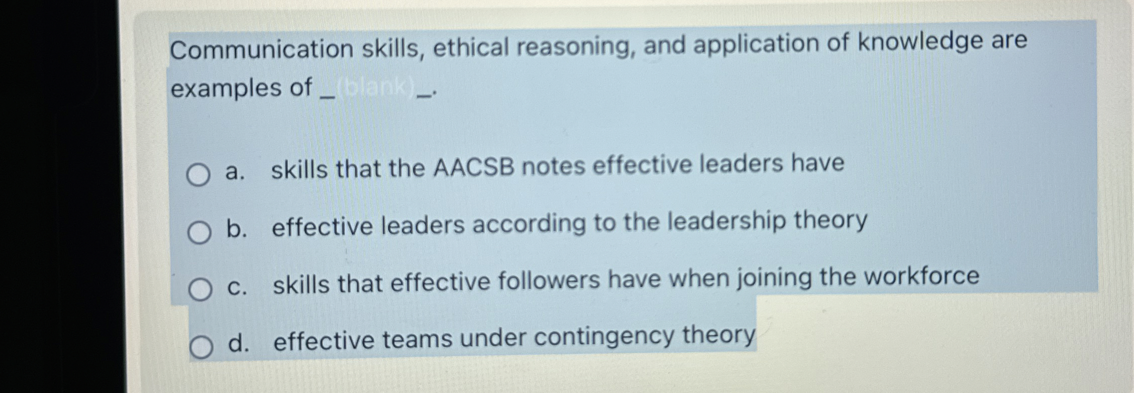 Solved Communication skills, ethical reasoning, and | Chegg.com