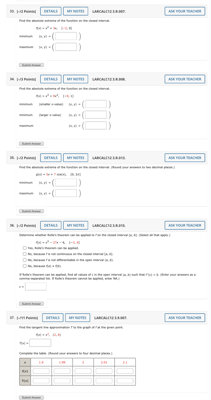 Solved 1)Find the absolute extrema of the function on the | Chegg.com Solved 1)Find the absolute extrema of the function on the | Chegg.com