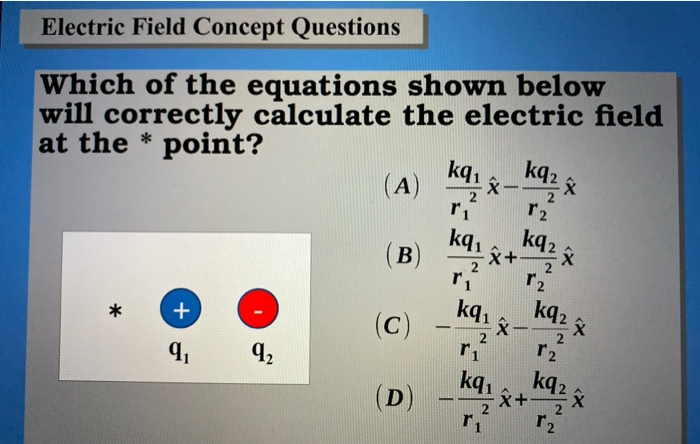 Solved Electric Field Concept Questions Which of the | Chegg.com