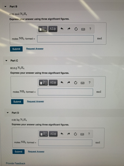 Solved Calculate how many moles of NH3 form when each | Chegg.com