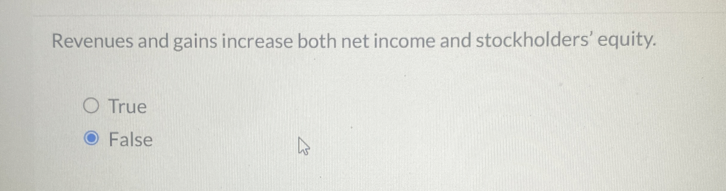 Solved Revenues and gains increase both net income and | Chegg.com