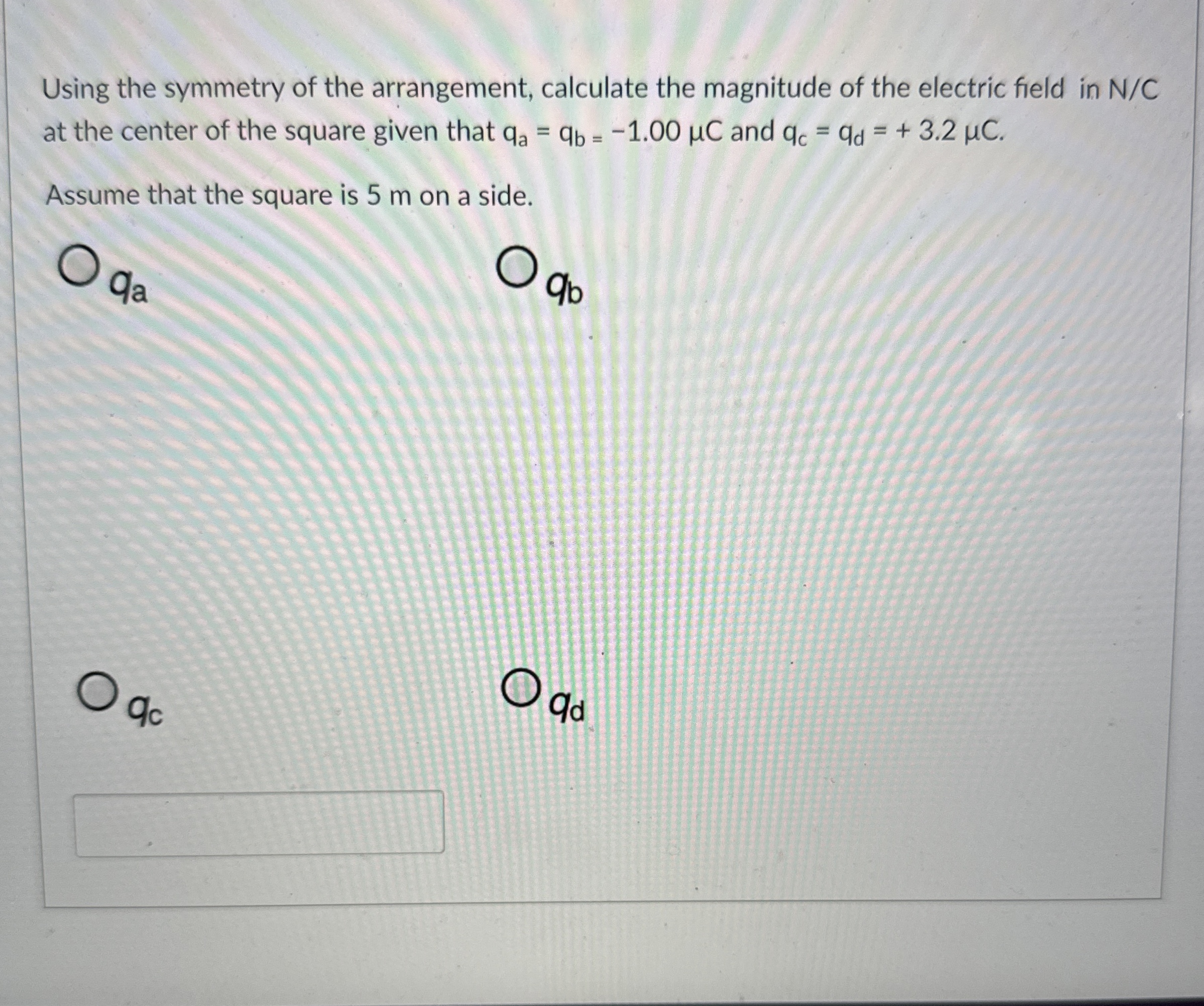 Solved Using the symmetry of the arrangement, calculate the | Chegg.com