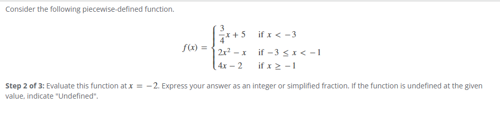 Solved Consider the following piecewise-defined | Chegg.com